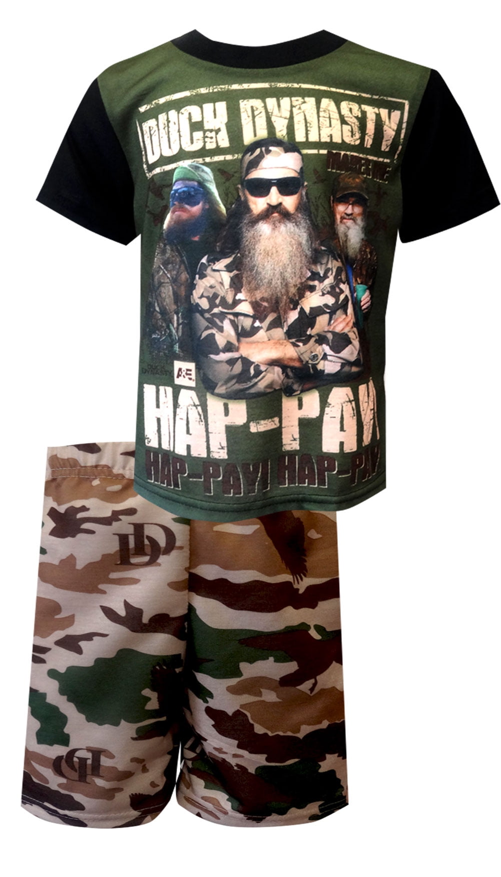 AME Boys Duck Dynasty Hap-Pay Shortie Pajamas (6) - Walmart.com