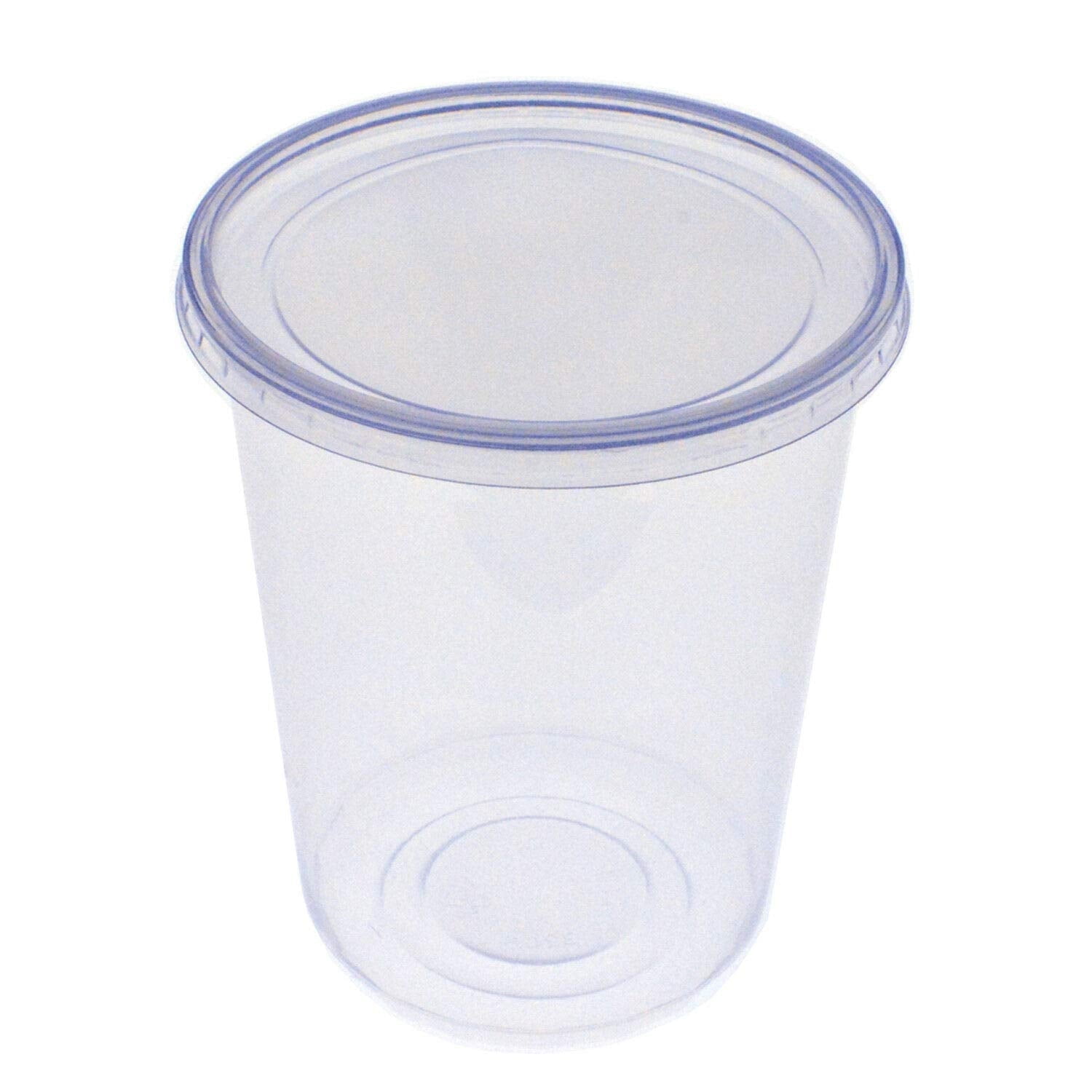 AME D'ESSENCE (50 PCS/SET-32oz) Ultra Clear Plastic Food Container with ...