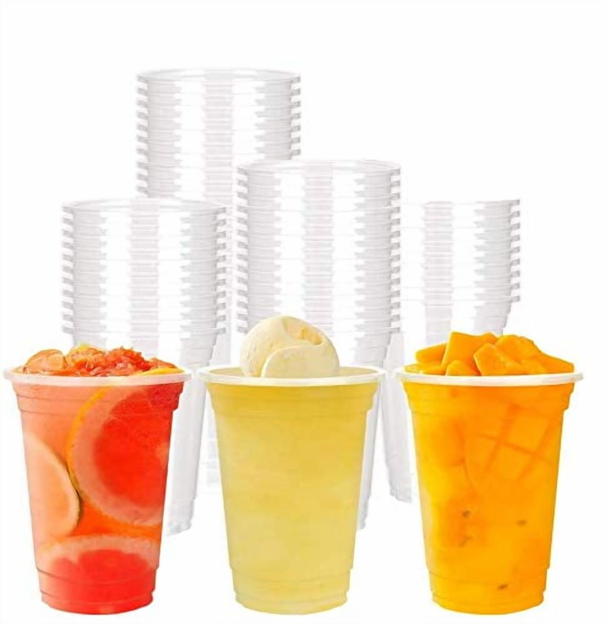 AME D'ESSENCE (150 PC) 24 Ounce Disposable Clear Cups with Bonus 1-Play ...