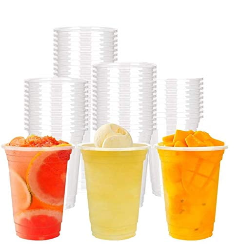 AME D'ESSENCE (300 PC) 24 Ounce Disposable Clear Cups with Bonus 1-Play ...