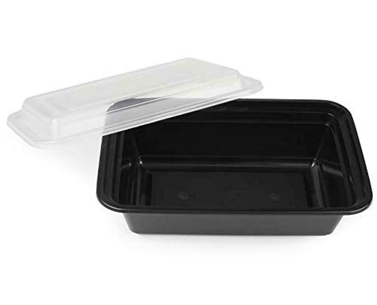 AME D'ESSENCE (50 PC-SET) 24 oz Meal Prep Lunch Containers with Lids ...