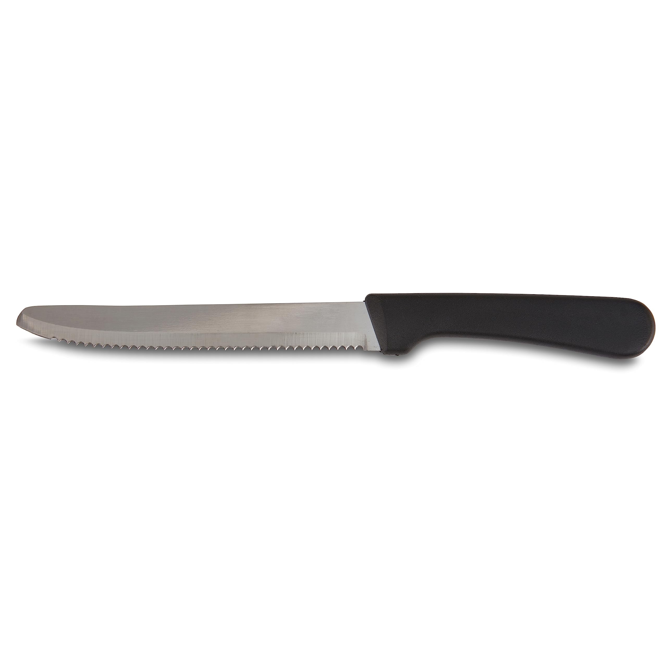 AME D’ESSENCE Set of 12 Stainless Steel Steak Knives - 5 Inch Serrated ...