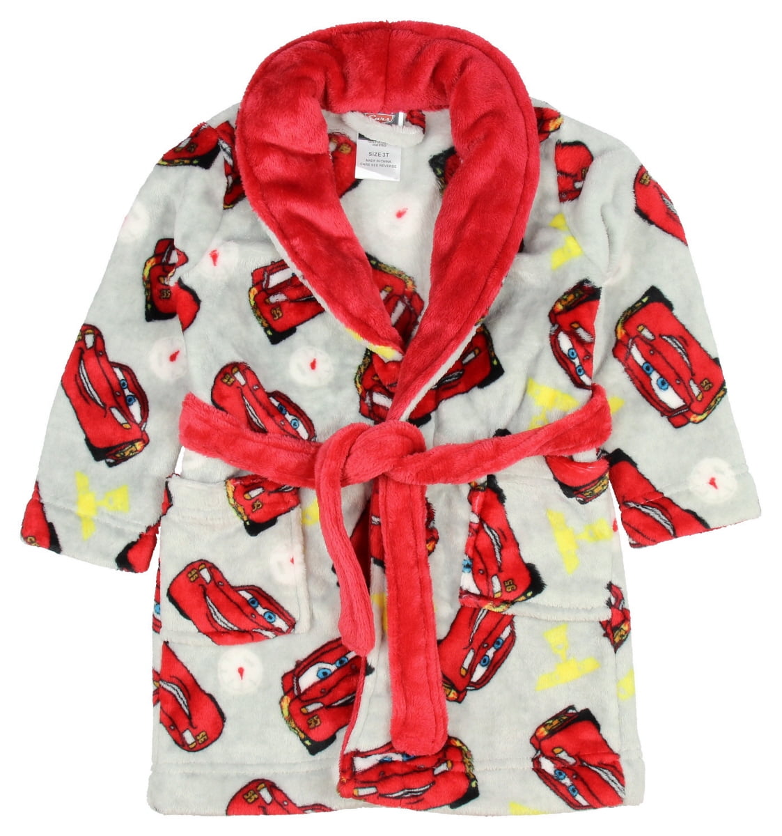 AME Disney Pixar Boys' Cars 3 Lightning McQueen Plush Robe - Walmart.com
