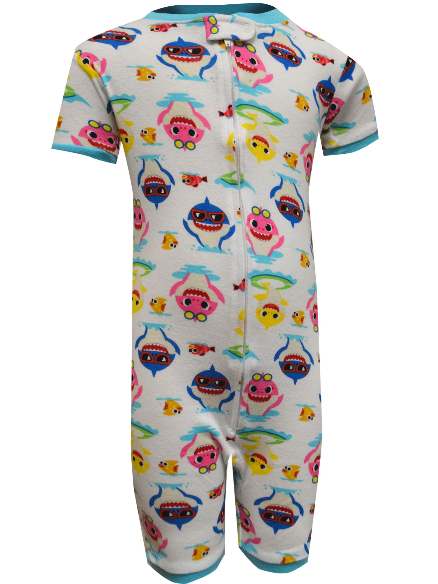 AME Sleepwear Boys Baby Shark Water Fun Cotton Infant Sleeper One Piece ...