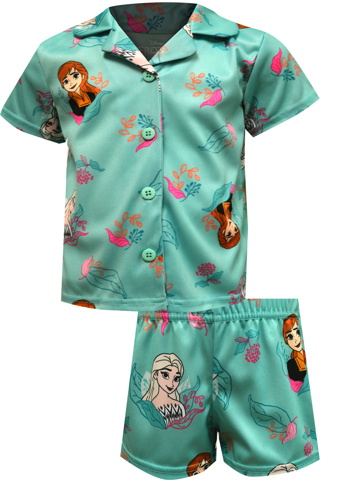 Frozen 2 Girl's Ana & Elsa 2-Piece Pajama Set (Little Girls & Big Girls ...