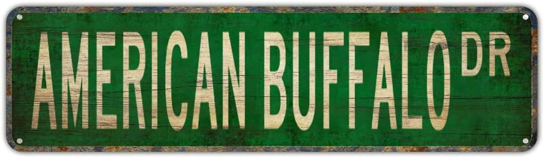 AMERICAN BUFFALO DR Vintage Signs Retro Tin Signs Art Plaque Aluminum ...