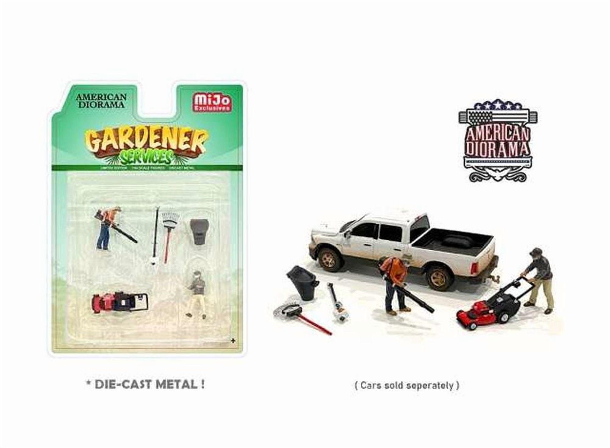 AMERICAN DIORAMA 1/64 - FIGURINES Gardener Figure Set - Walmart.com