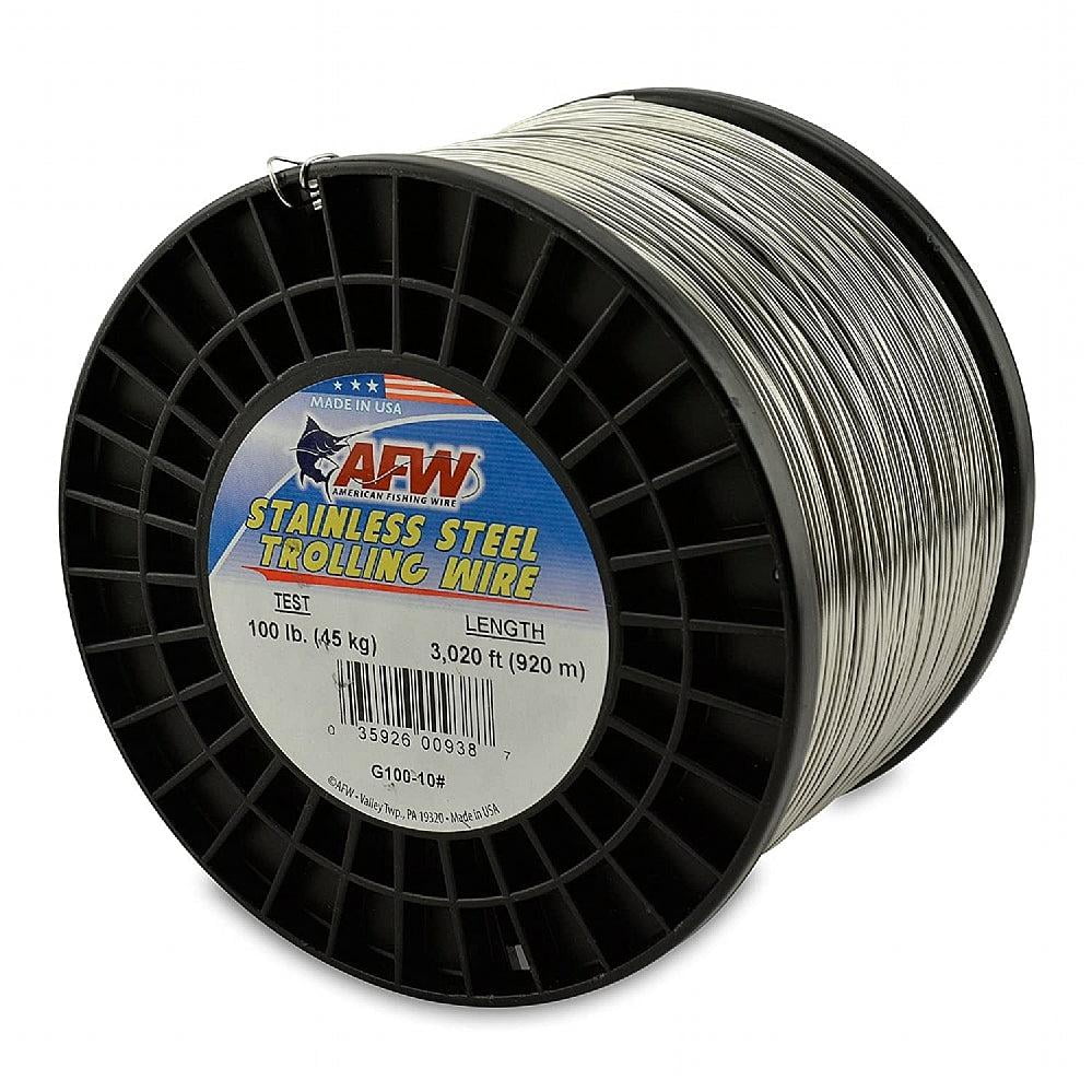 AMERICAN FISHING AFW Stainless Steel Trolling 5LB Spool 70# Rigging Wire - Walmart.com