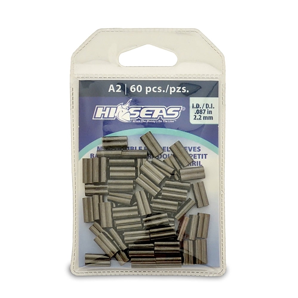 AMERICAN FISHING WIRE AFW Hi-Seas Mini Double Barrel Copper Sleeves 60 ...