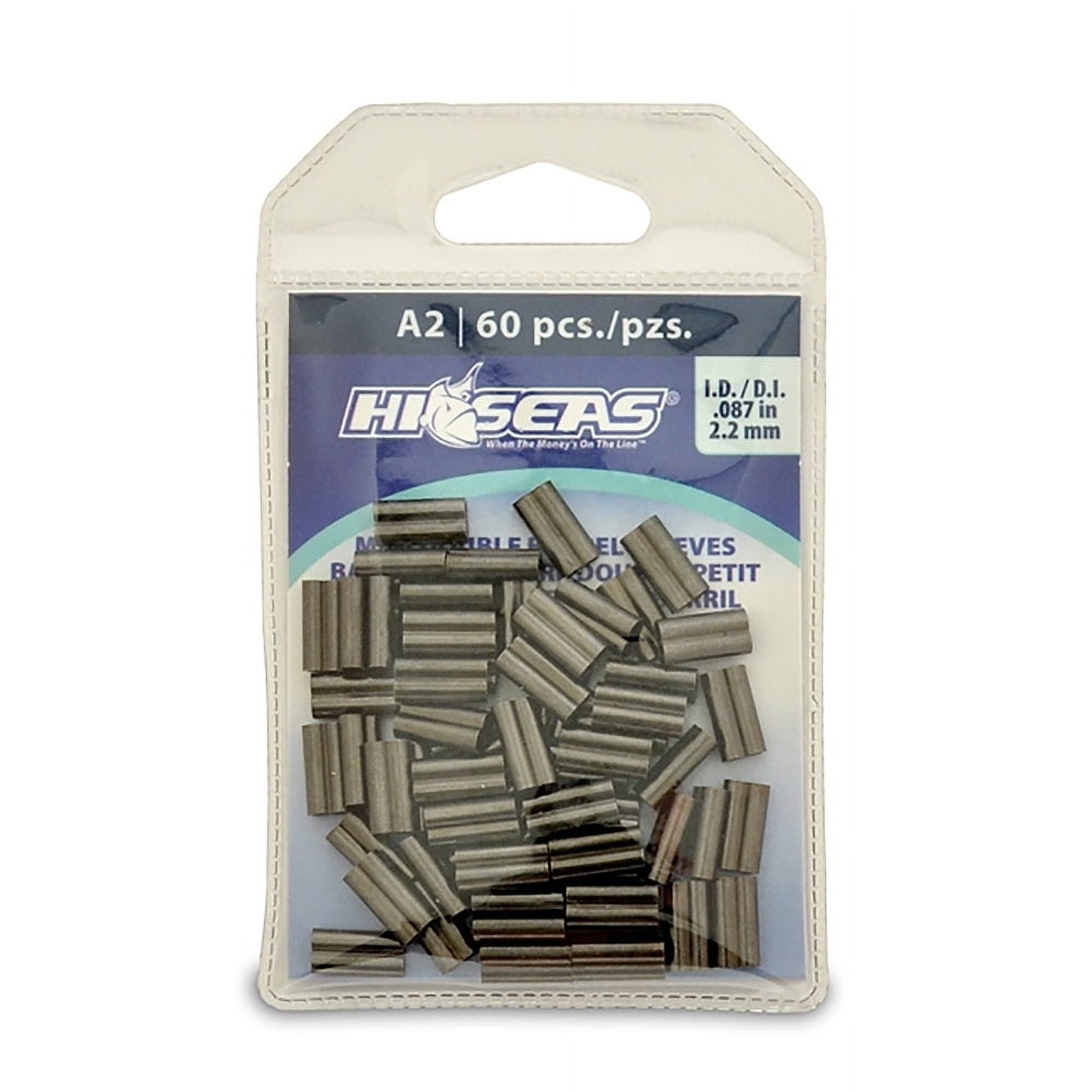 AMERICAN FISHING WIRE AFW Hi-Seas Mini Double Barrel Copper Sleeves 60 ...