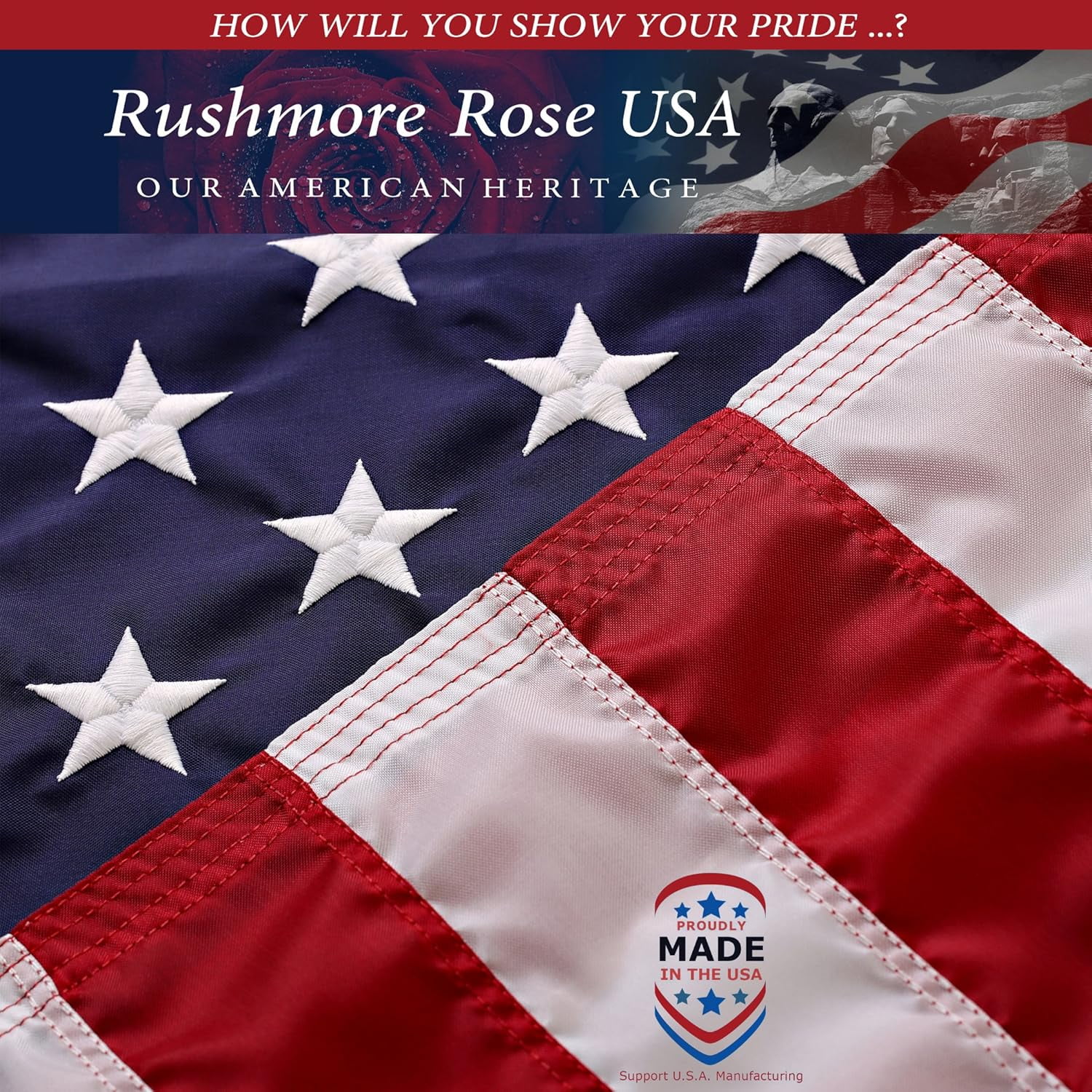 AMERICAN FLAG | OUTDOOR AMERICAN FLAG 4X6 | 100% Made in the USA Flags ...