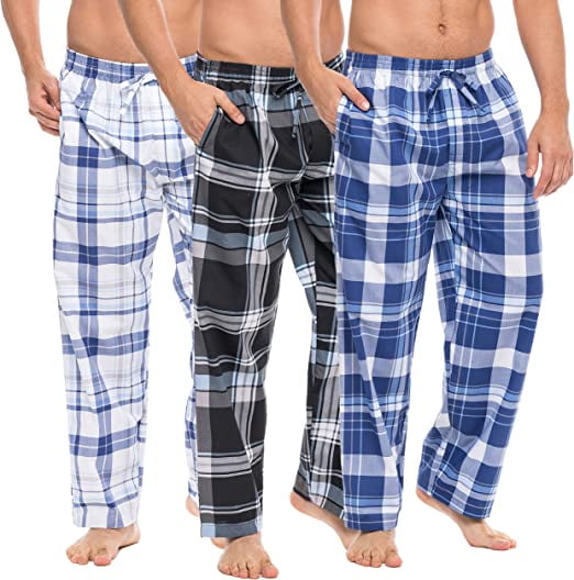 AMERICAN HEAVEN Men's Woven Pajama Pants, Lounge & Sleep PJ Bottoms ...