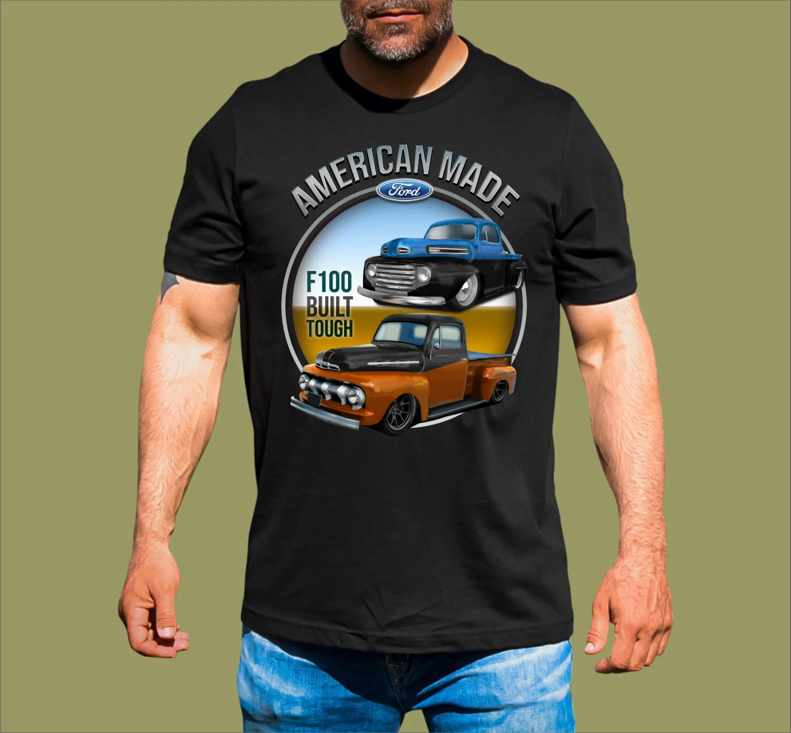 AMERICAN MADE F100 FORD T-SHIRT - Walmart.com