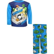 Minecraft Exclusive Boys 2-Piece Pajama Set, Sizes 4-12 - Walmart.com
