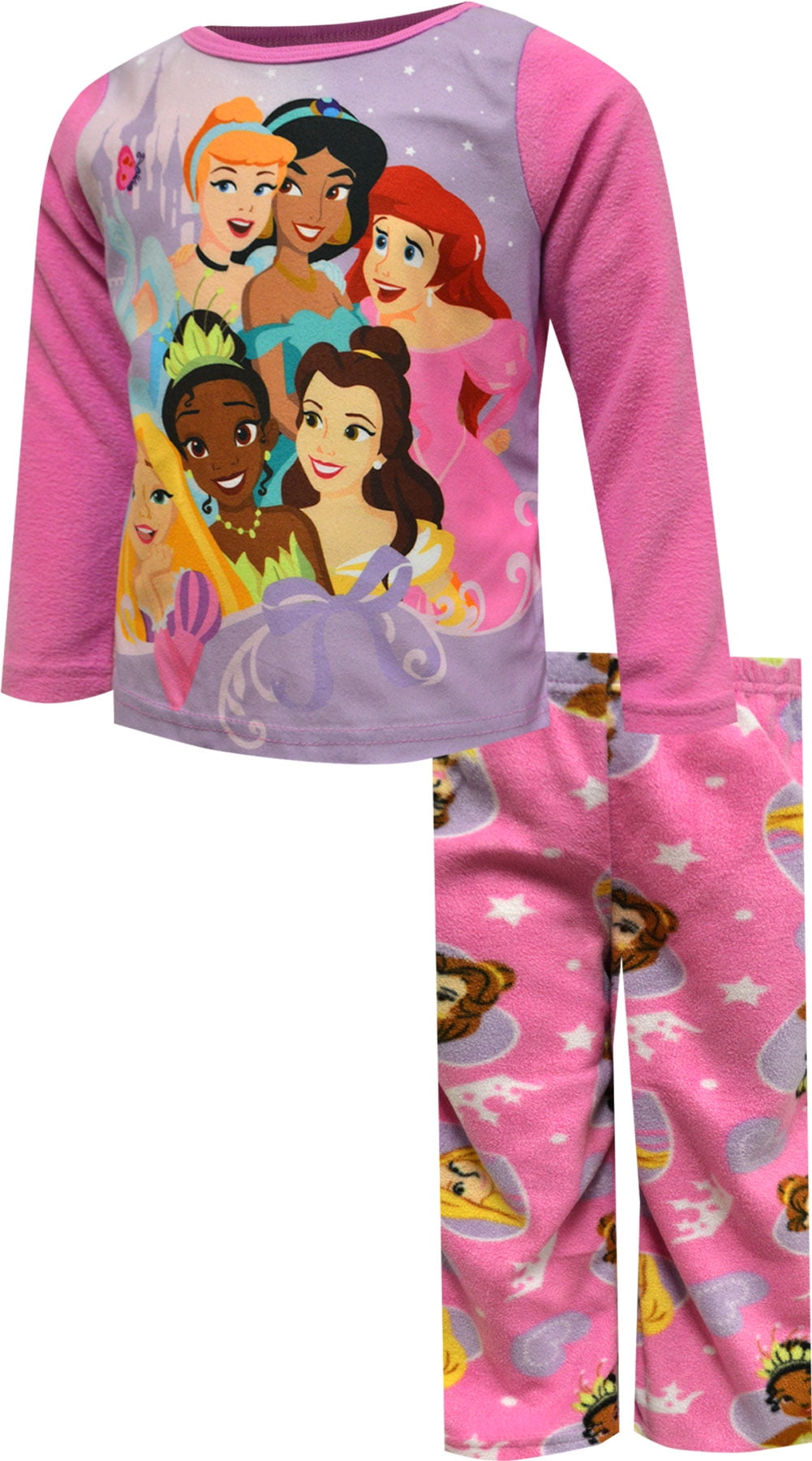 AMERICAN MARKETING ENTERPRISES Girls' Disney Princesses Pink Fleece ...