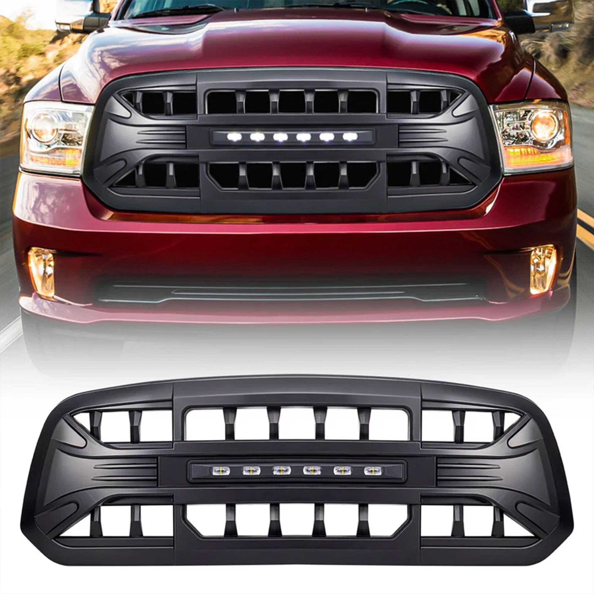 AMERICAN MODIFIED Armor Grille for 13-18 Dodge Ram 1500, 19-23 Ram 1500 ...