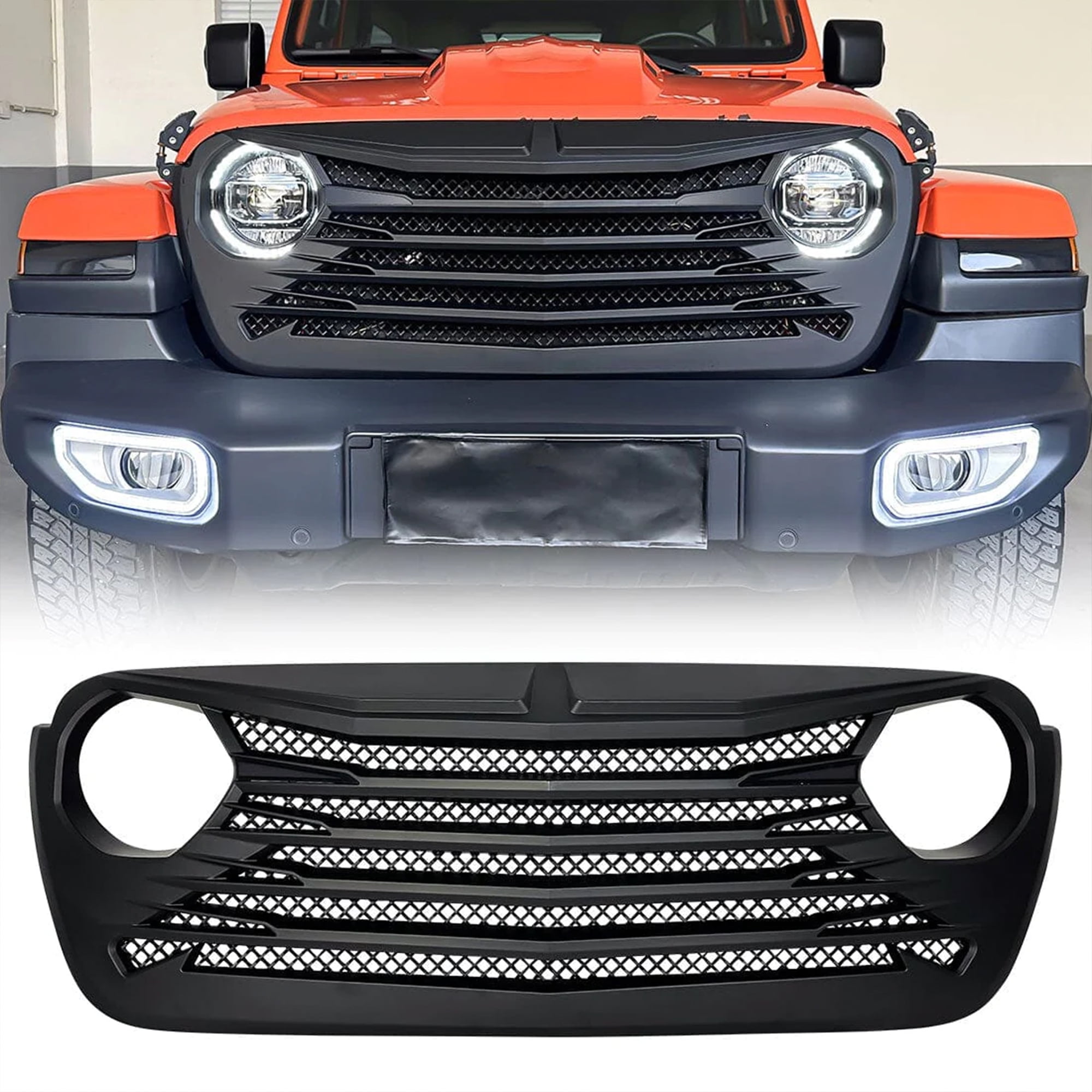 AMERICAN MODIFIED Tomahawk Grille for 18-23 Jeep Wrangler JL ...