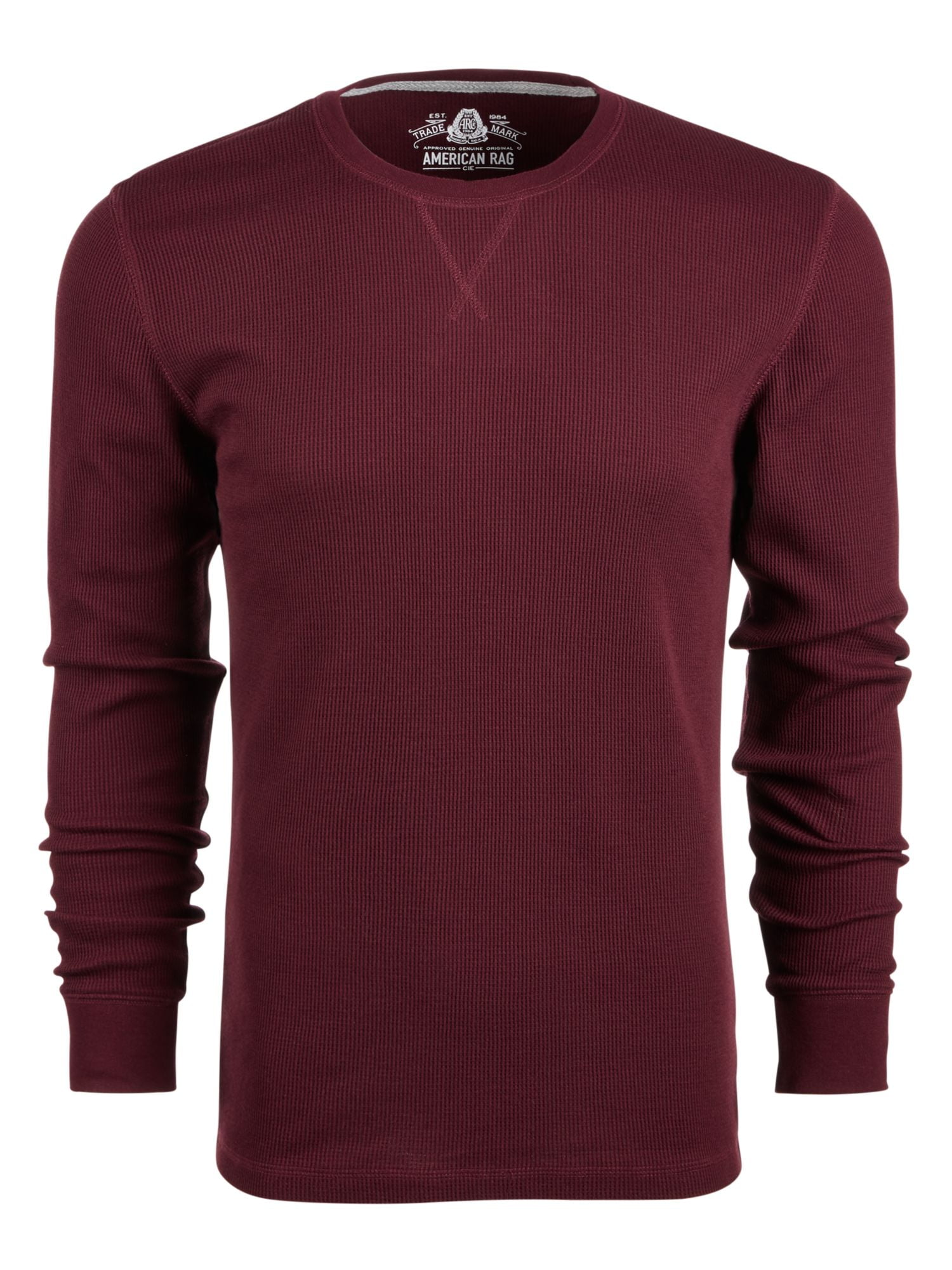 AMERICAN RAG Mens Maroon Long Sleeve Classic Fit Casual Shirt S ...