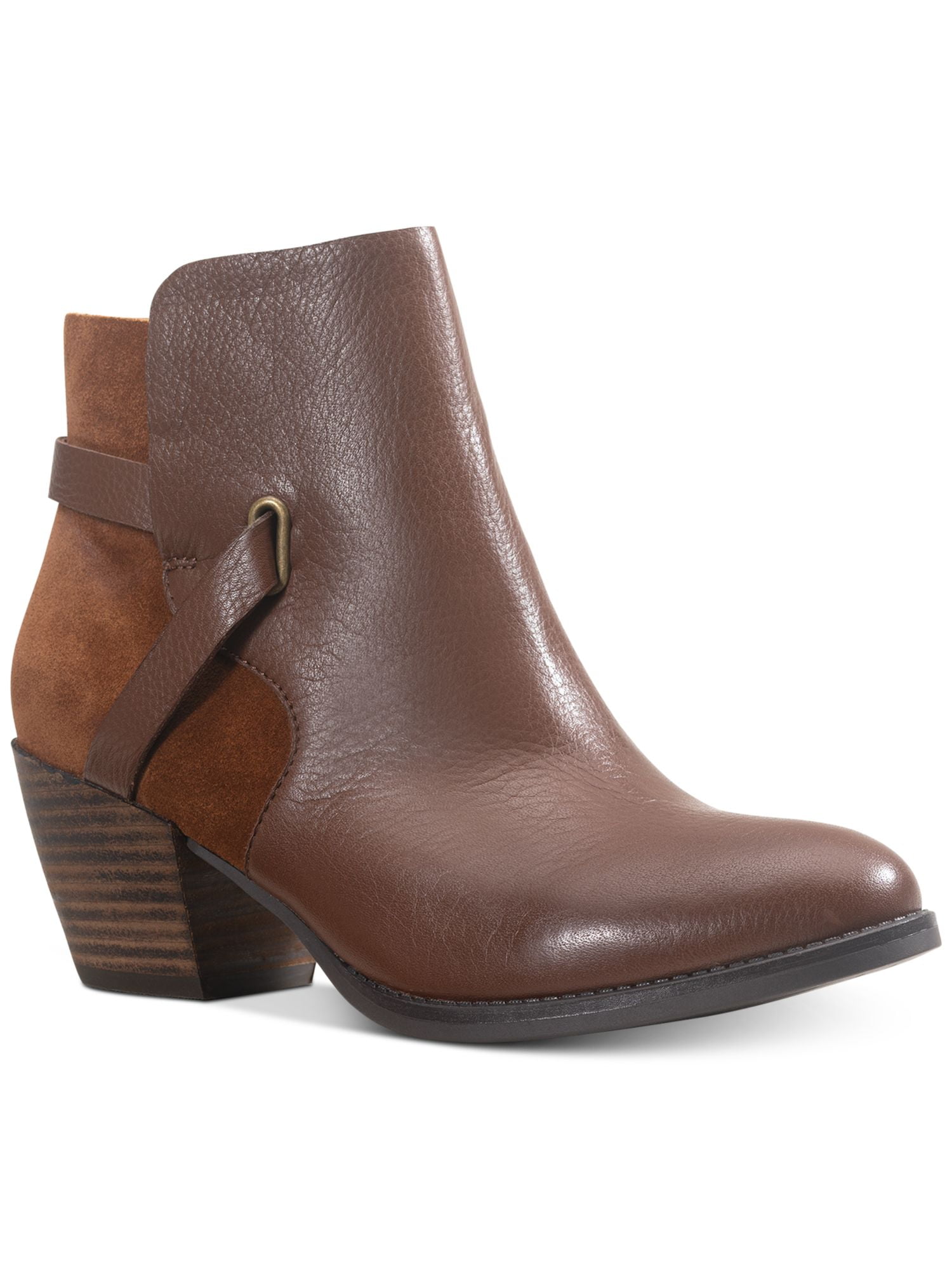AMERICAN RAG Womens Brown Strappy Comfort Ashlyn Round Toe Block Heel ...