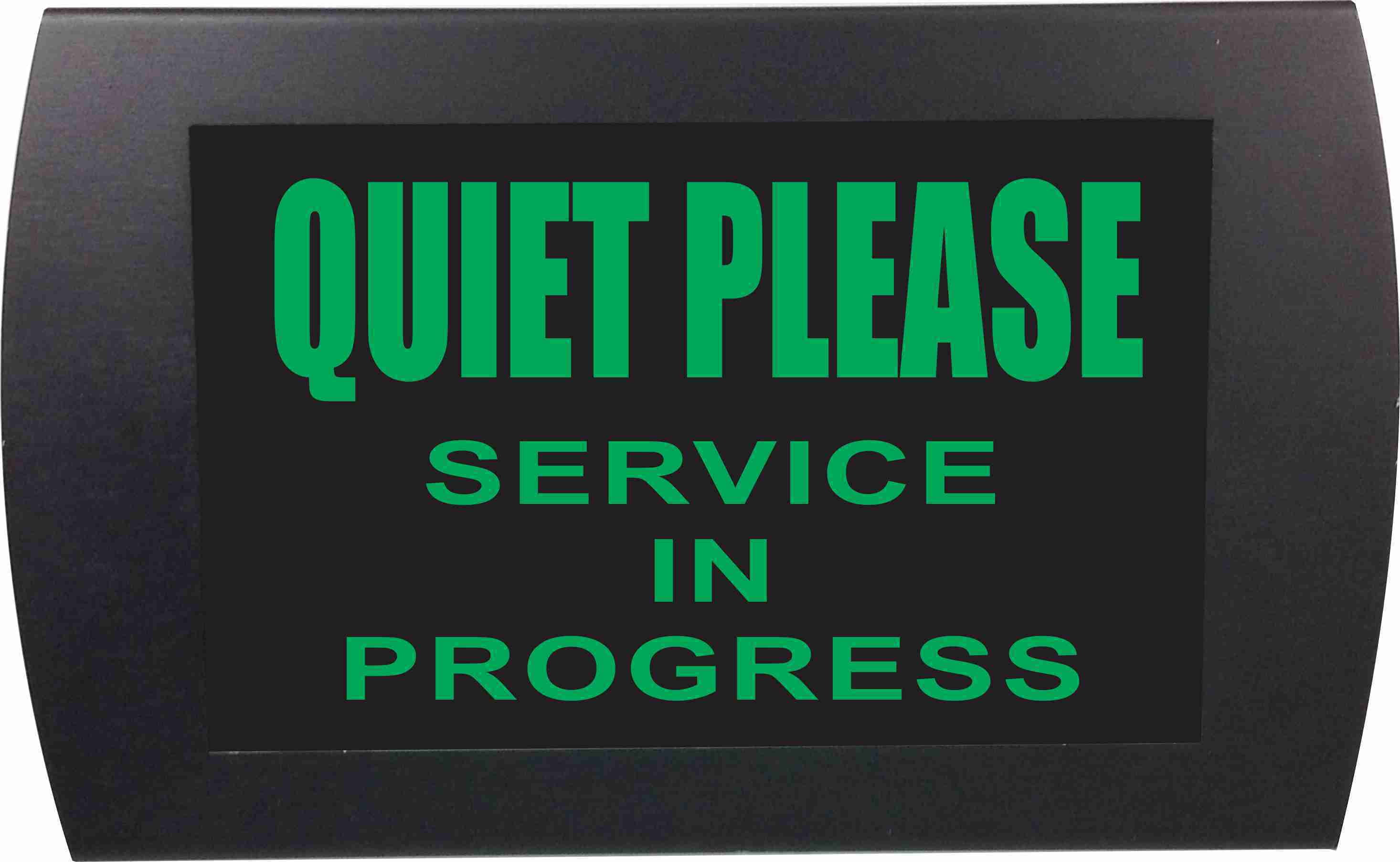 AMERICAN RECORDER - "QUIET PLEASE Service in Progress" LED Lighted Sign ...