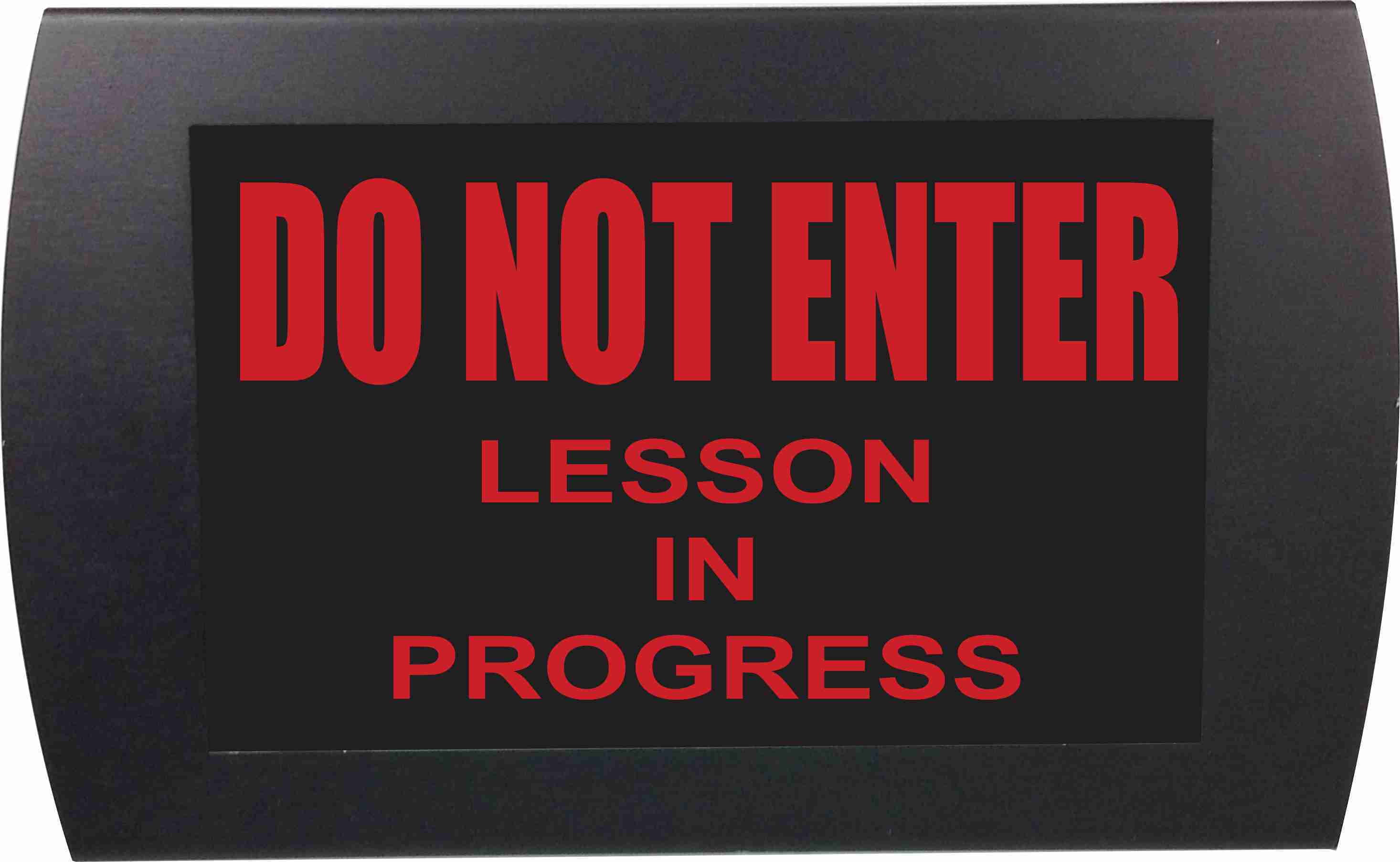 AMERICAN RECORDER - "DO NOT ENTER LESSON IN PROGRESS" LED Lighted Sign ...