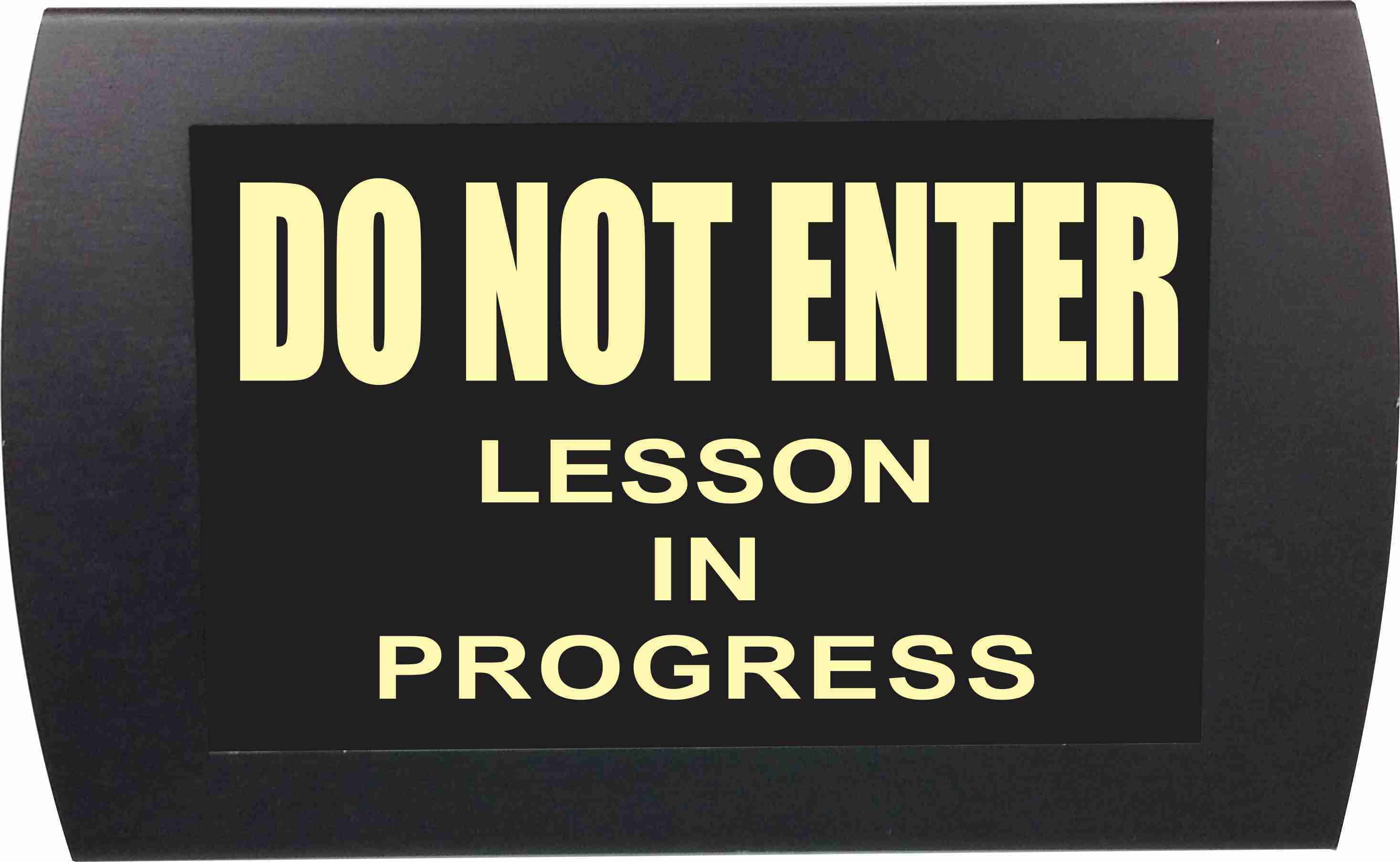 AMERICAN RECORDER - "DO NOT ENTER LESSON IN PROGRESS" LED Lighted Sign ...