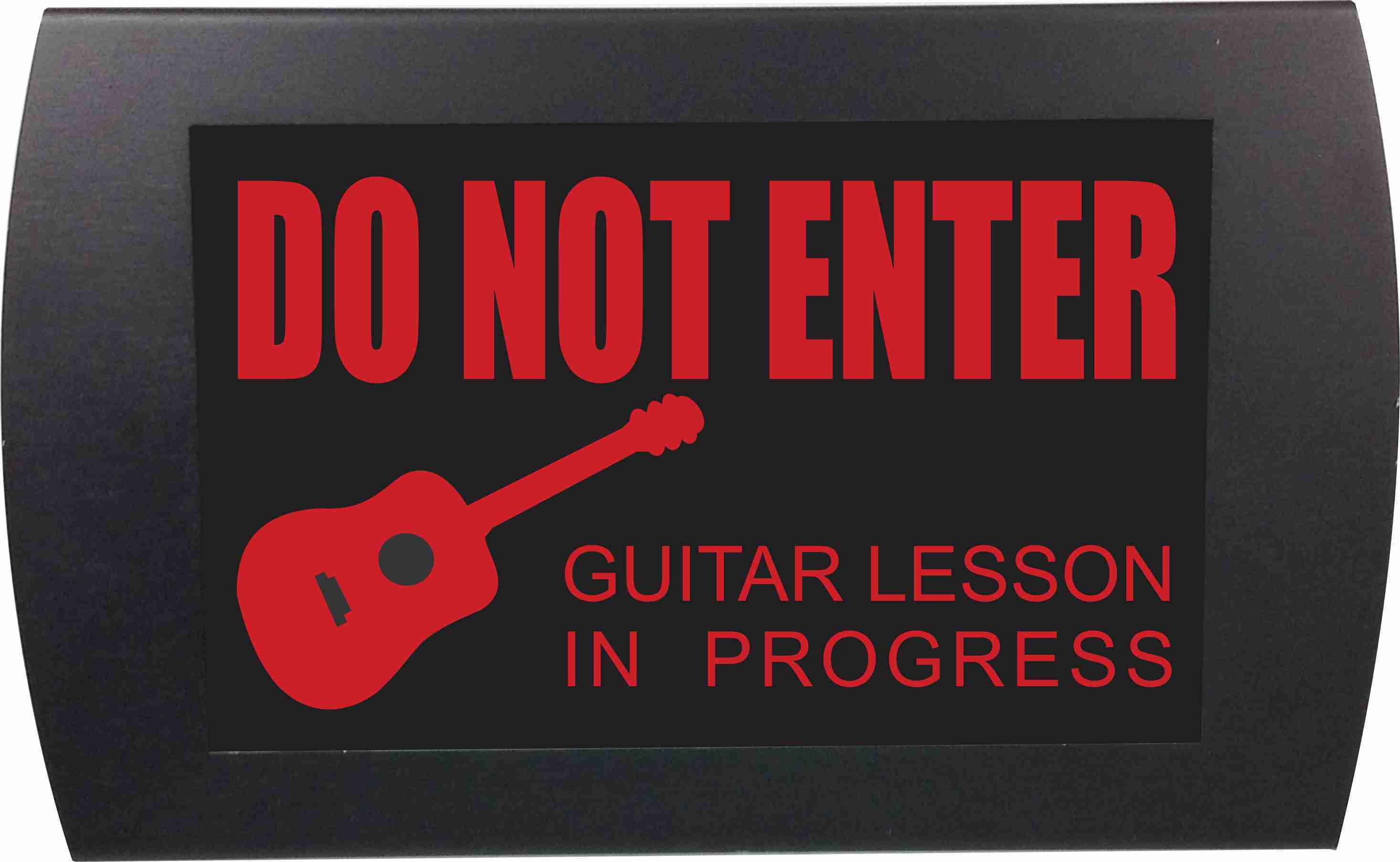 AMERICAN RECORDER - "GUITAR LESSON IN PROGRESS" LED Lighted Sign ...