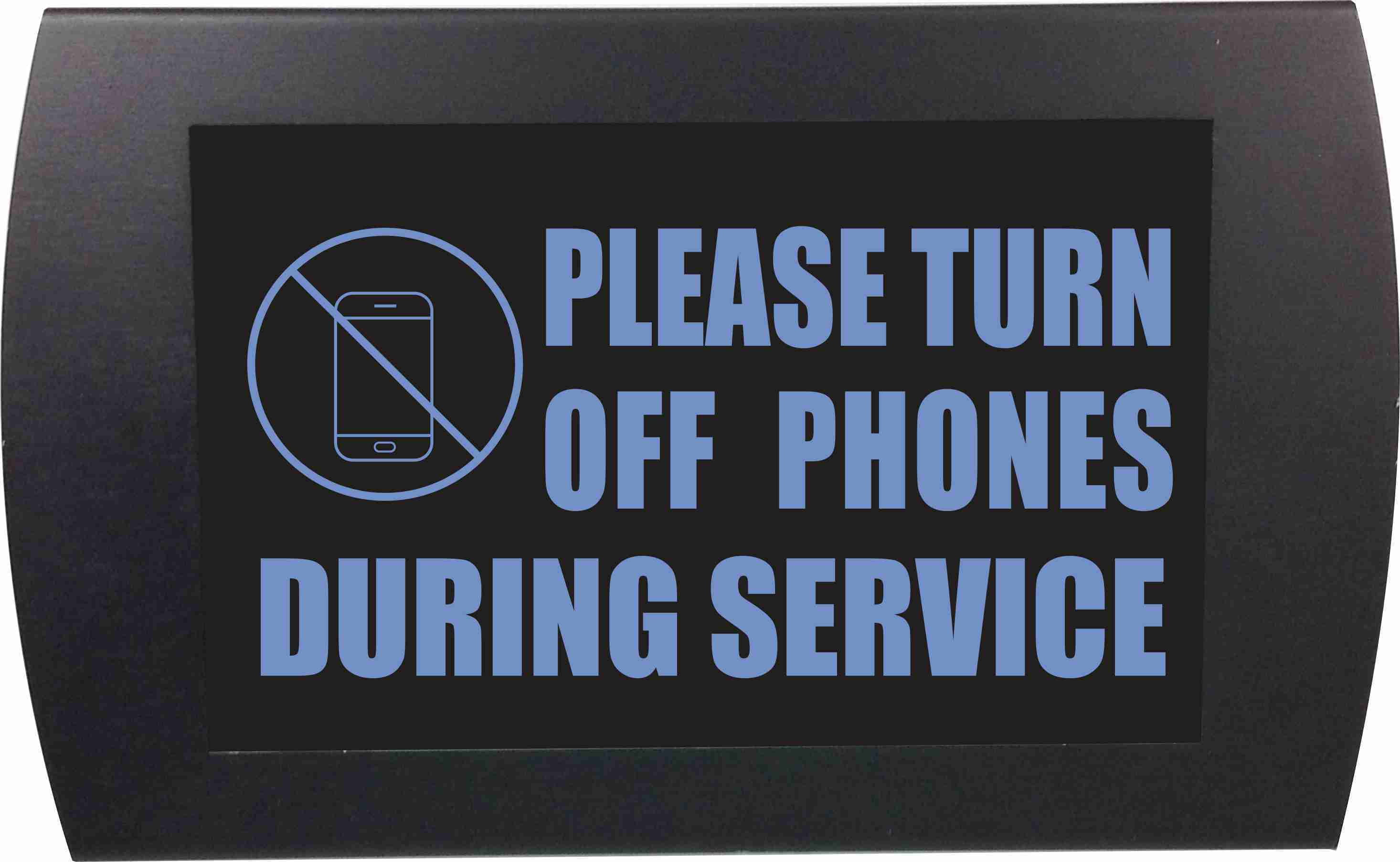 AMERICAN RECORDER - "PLEASE TURN OFF PHONES DURING SERVICE" LED Lighted ...