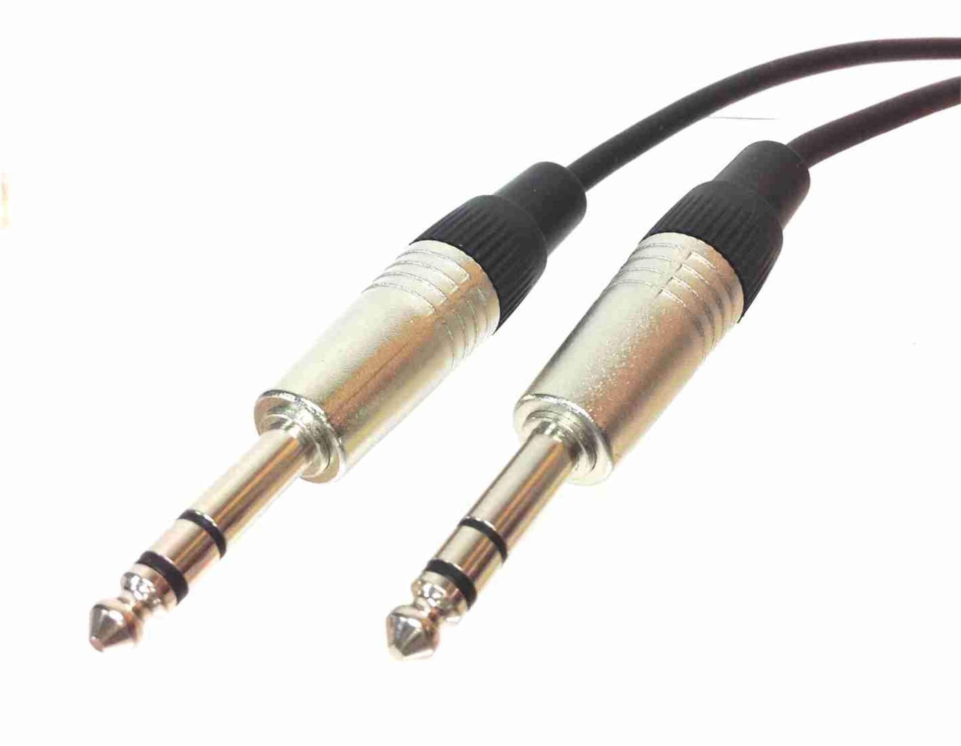 AMERICAN RECORDER QUAD Microphone Cable with 1/4" TRS Male to 1/4" TRS ...