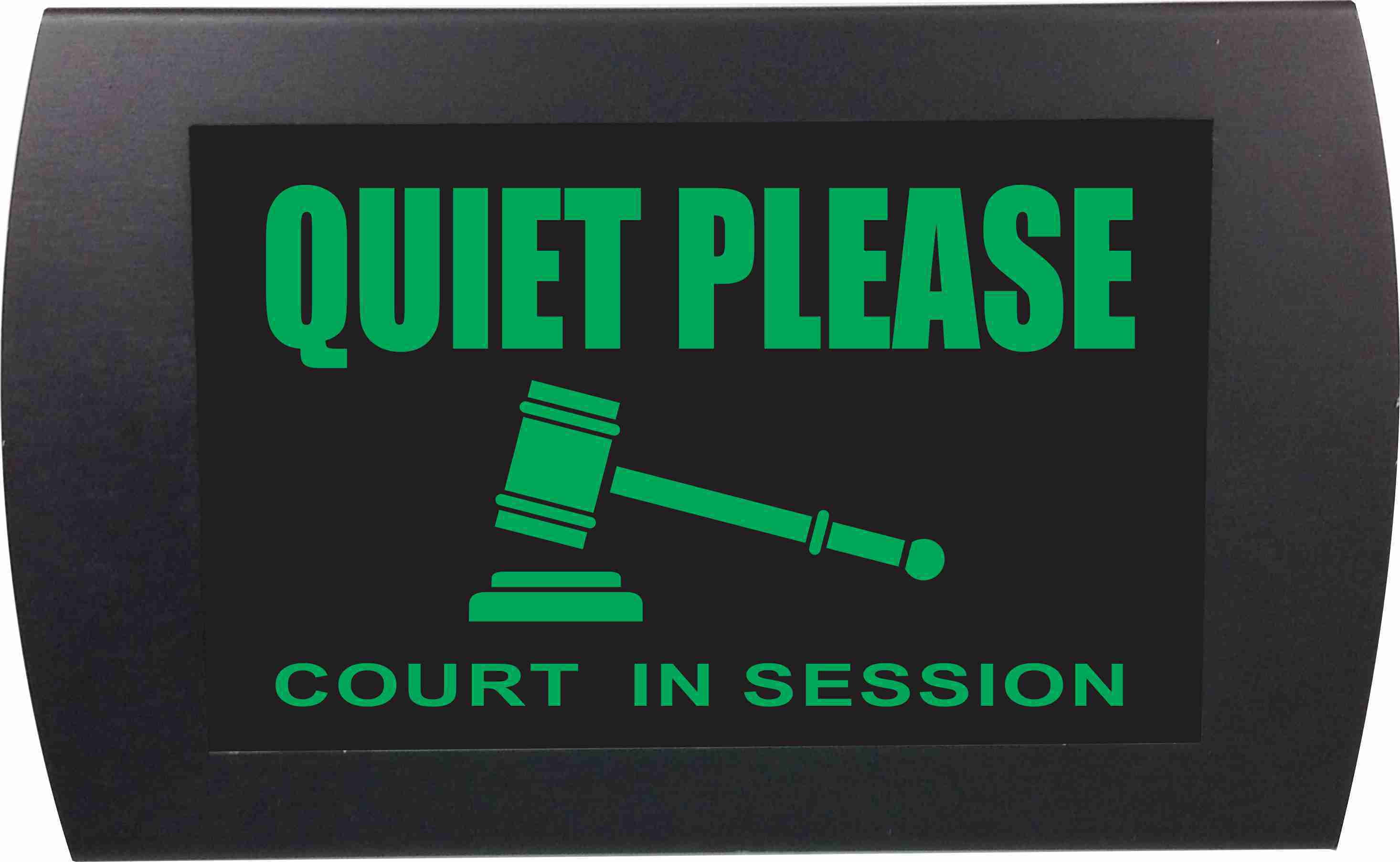AMERICAN RECORDER - "QUIET PLEASE Court in Session" LED Lighted Sign ...