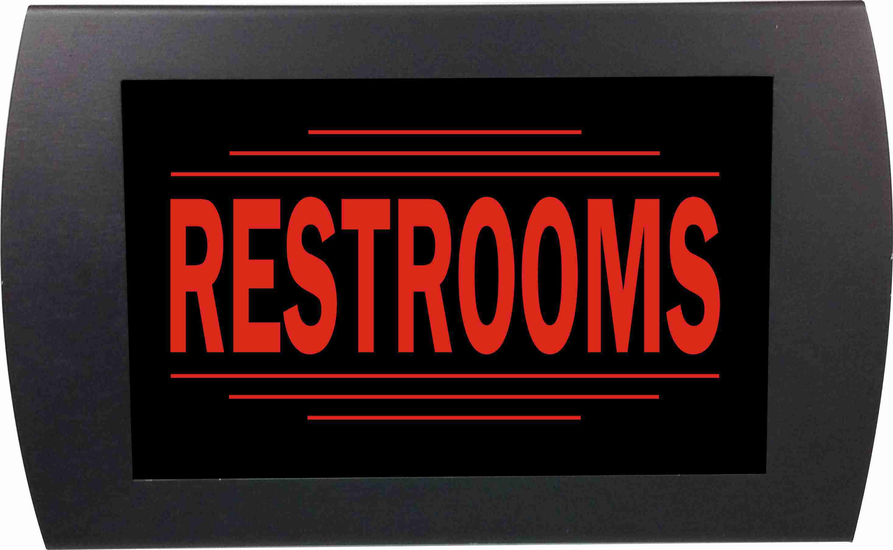 AMERICAN RECORDER - "RESTROOMS" LED Lighted Sign - Walmart.com