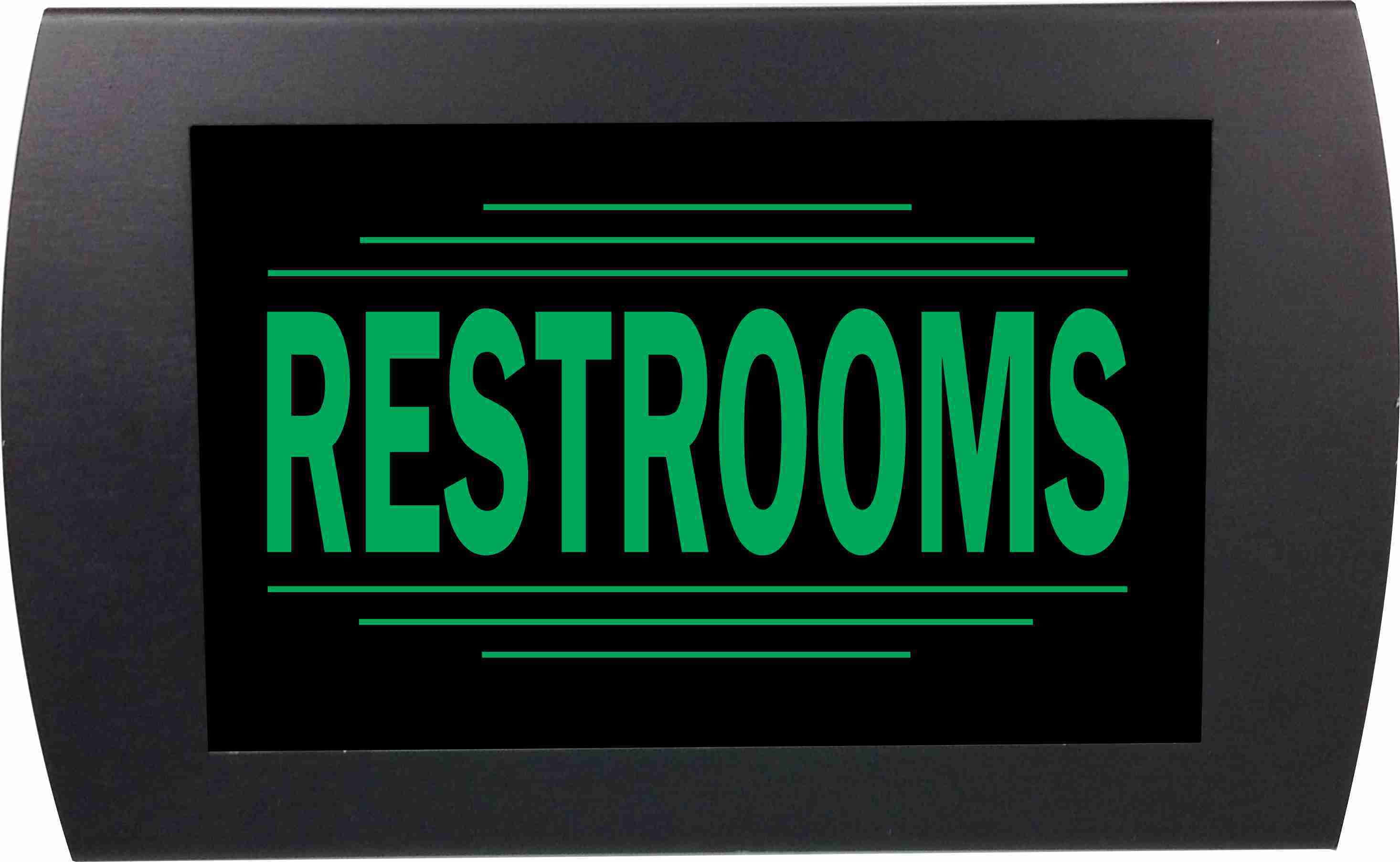 AMERICAN RECORDER - "RESTROOMS" LED Lighted Sign - Walmart.com