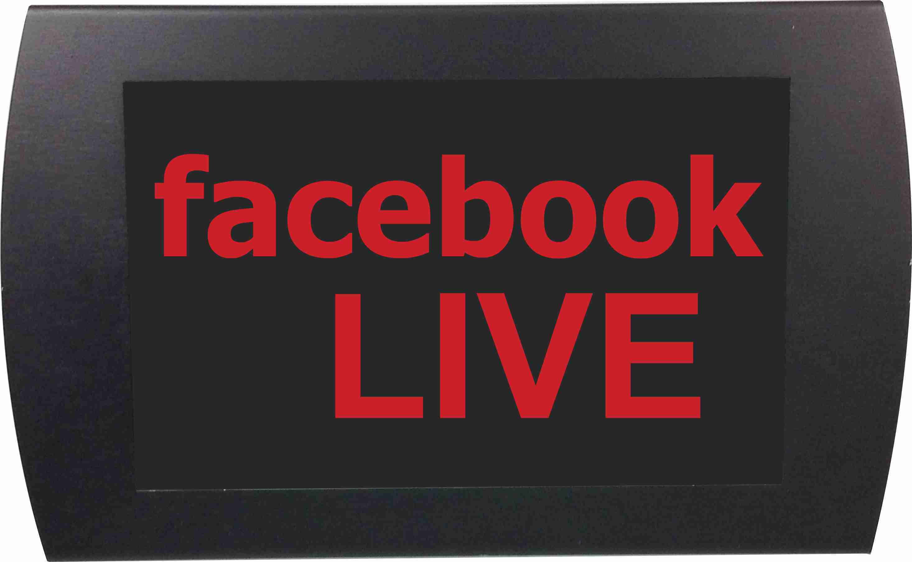 AMERICAN RECORDER - "FACEBOOK LIVE" LED Lighted Sign - Walmart.com