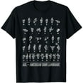 AMERICAN SIGN LANGUAGE CHART ALPHABET NUMBERS ASL T-Shirt - Walmart.com