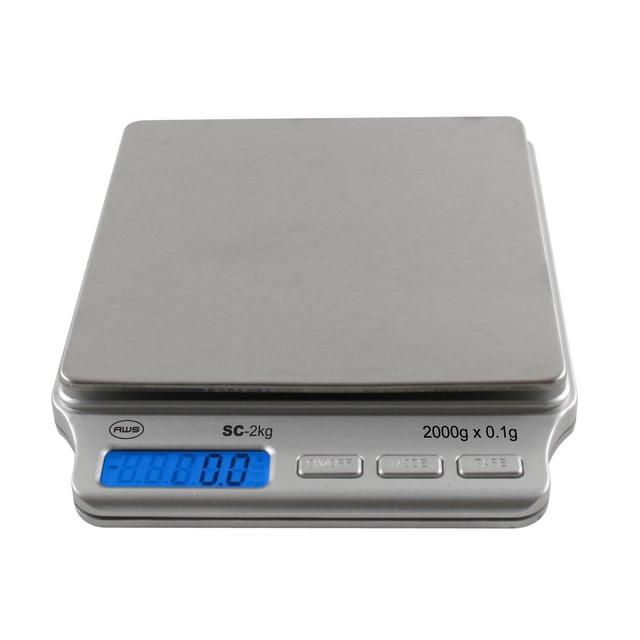 AMERICAN WEIGH SCALES SC Series Precision Digital Kitchen Scale 2000g ...