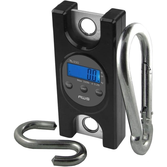 American Weigh Scales TL330 Heavy Duty Hanging Scale, 330lbs - Walmart.com