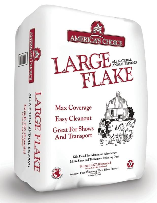 America's Choice, Large Flake Bedding, 8CUFT, Shaved Pine - Walmart.com