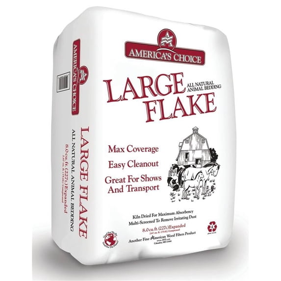 America's Choice, Large Flake Bedding, 8CUFT, Shaved Pine - Walmart.com