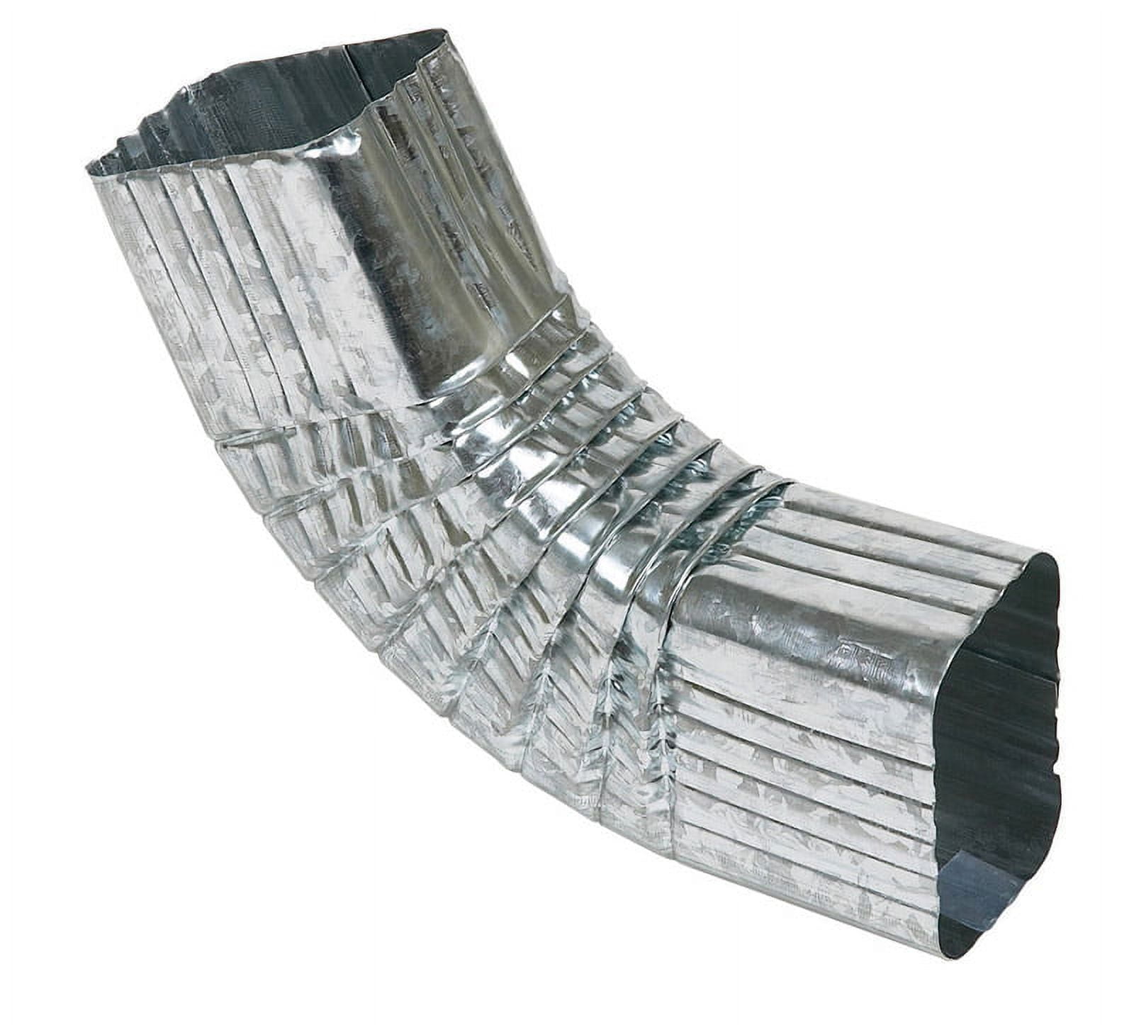 AMERIMAX HOME PRODUCTS Side Gutter Elbow, Style B, 75 Degree, Mill ...