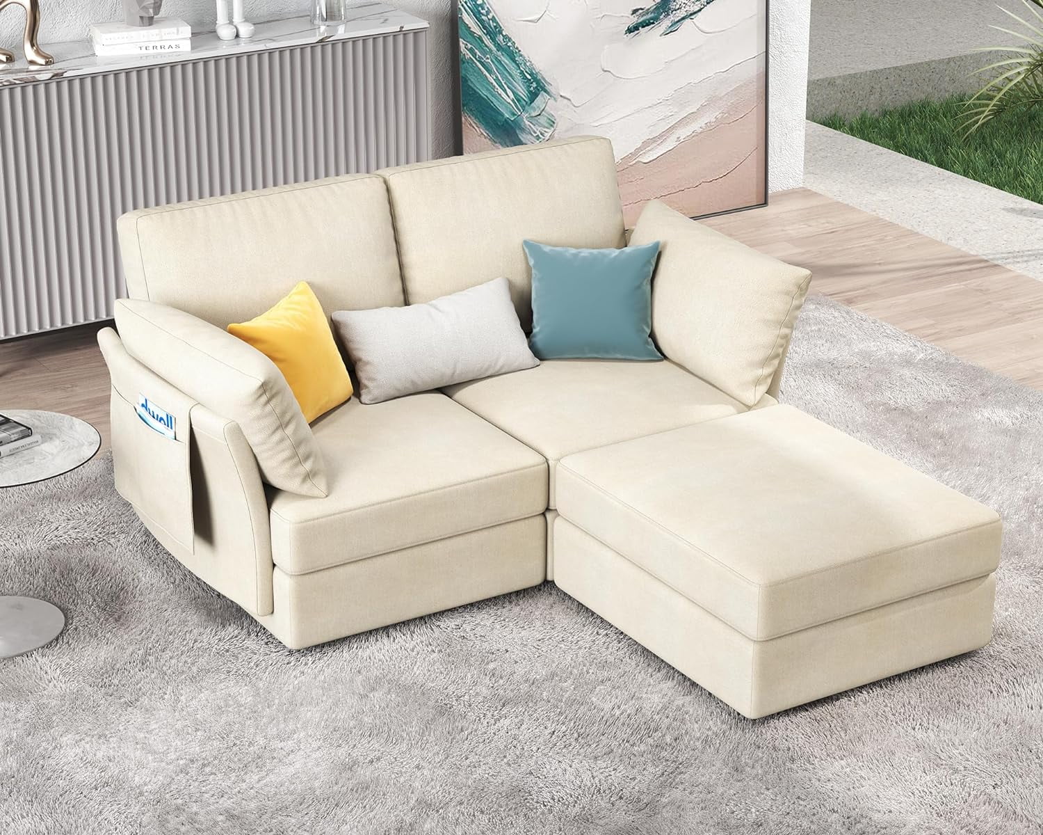 AMERLIFE 70 Inches Modular Sectional Sofa, Oversized Sectional Sofa ...