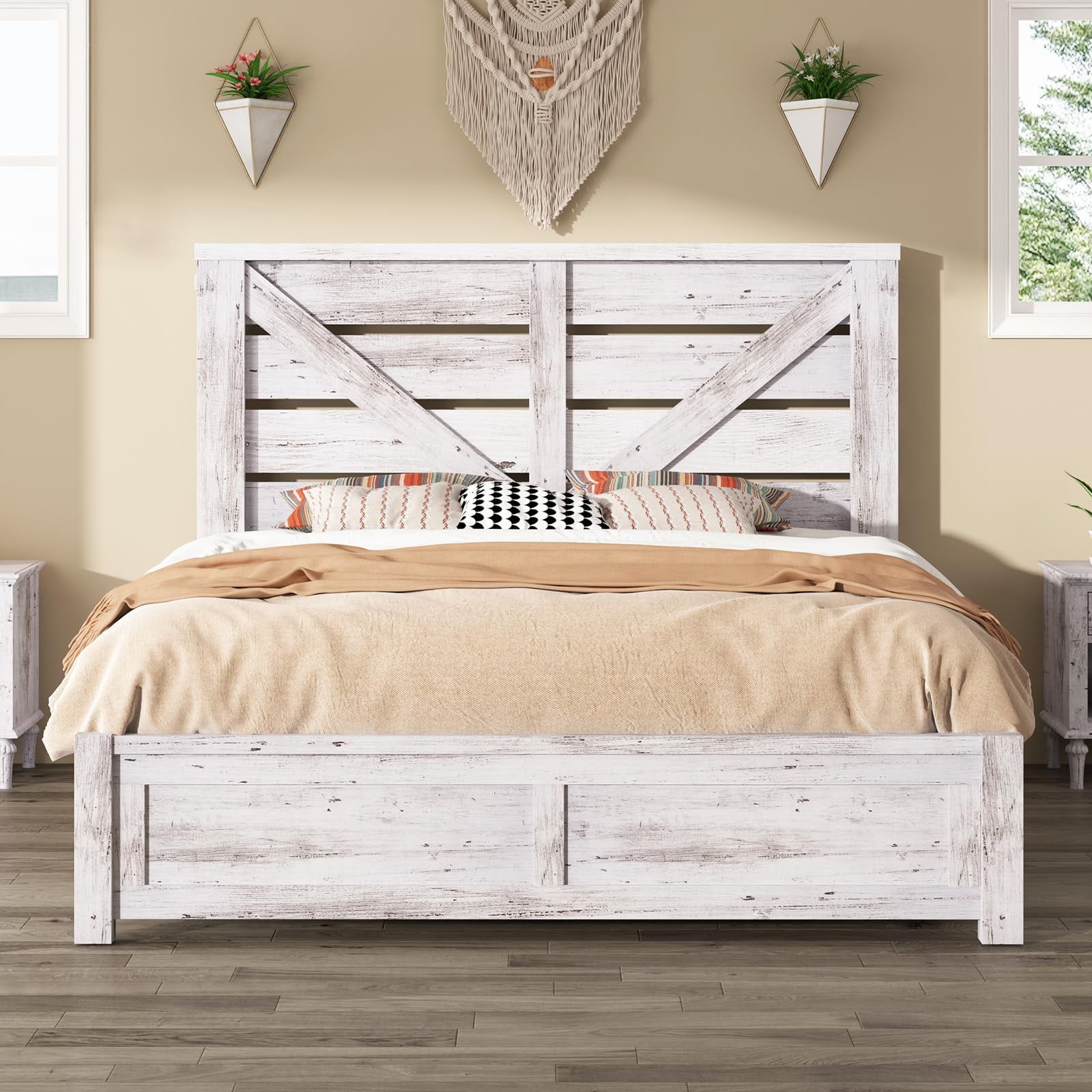 Farmhouse Bed Frame Queen