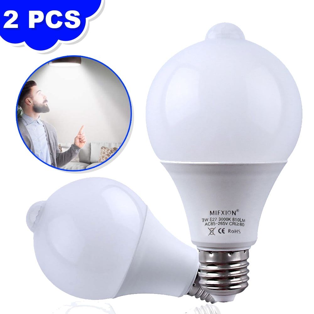Amerteer Motion Sensor Light Bulbs in Outdoor Light Bulbs | White ...