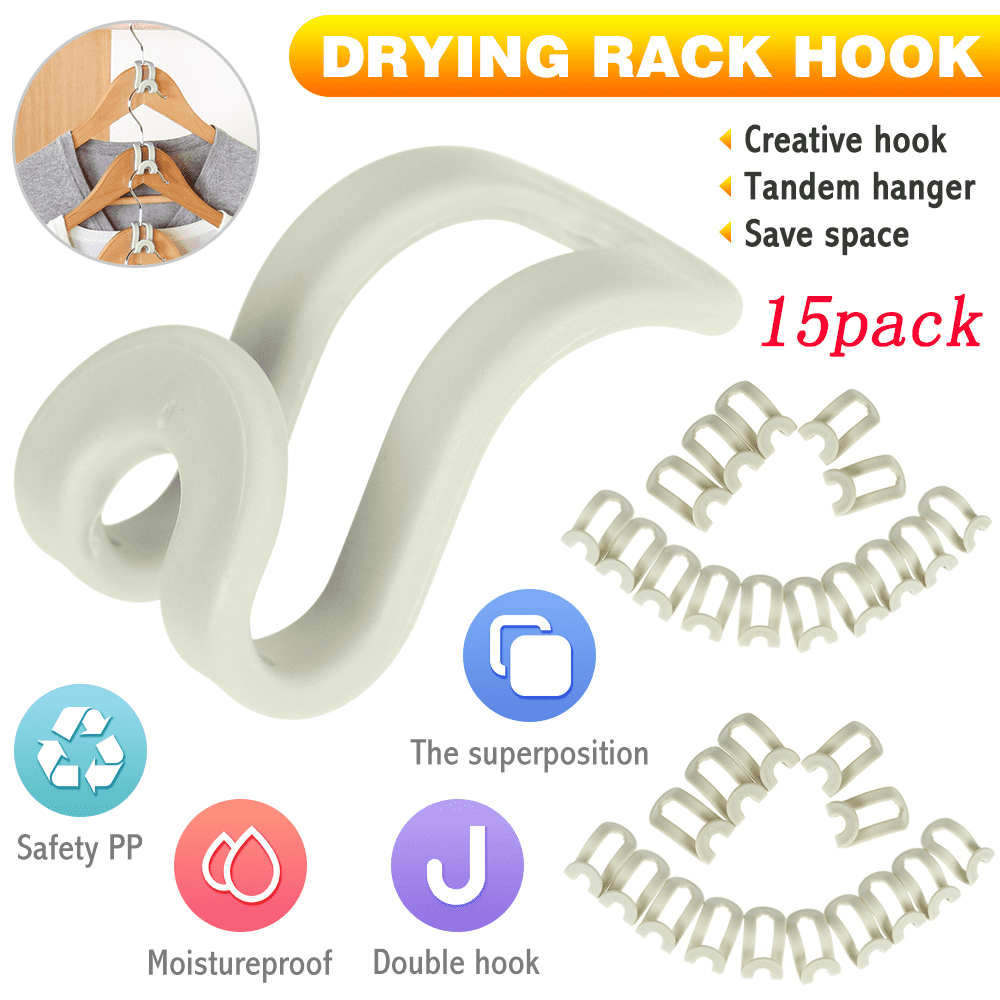 AMERTEER Clothes Hanger Connector Hooks, Outfit Hangers, Hanger ...