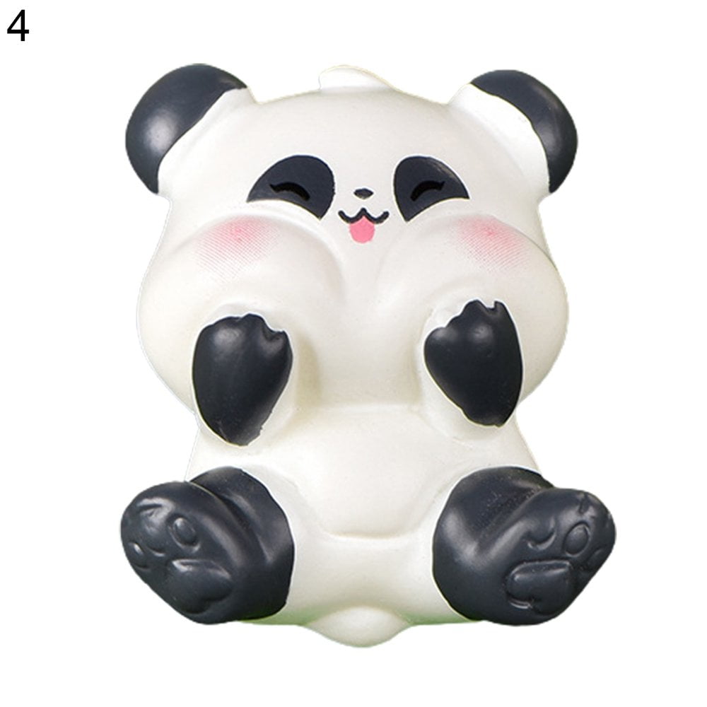 AMERTEER Delicate Panda Figurine Cartoon Casting Resin Adorable Panda ...