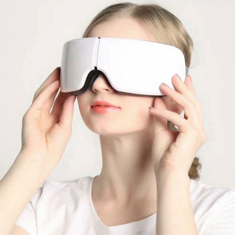 AMERTEER Eye Massager with Heat, Compression, Bluetooth Music ...