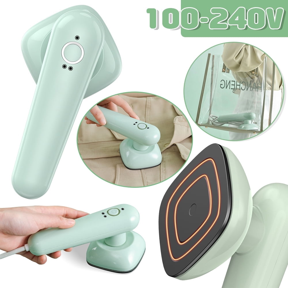 AMERTEER Mini Iron for Clothes Handheld Portable Travel Iron Dual ...