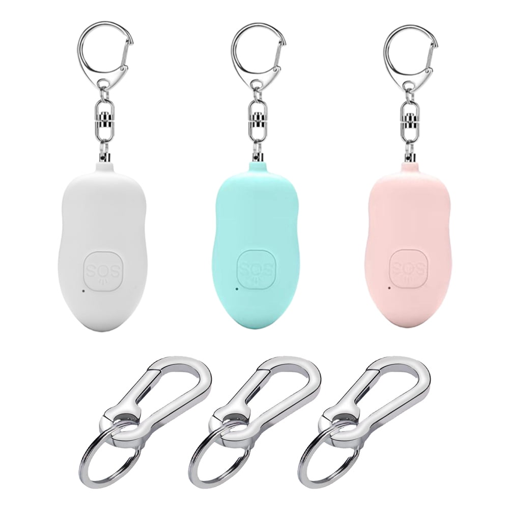 AMERTEER Personal Alarm for Women, 3Pcs 140dB Emergency Self-Defense Security Alarm Keychain ...