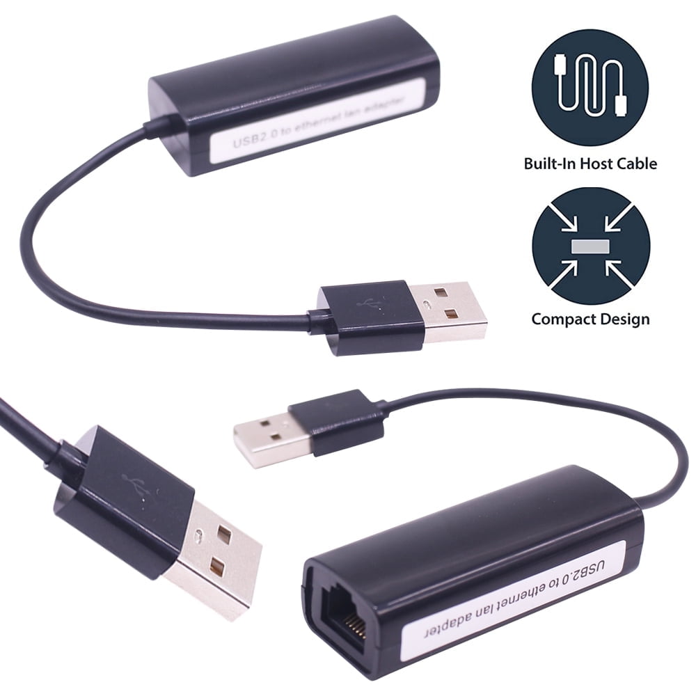 AMERTEER USB to Ethernet Adapter , Foldable USB 2.0 to Ethernet LAN ...