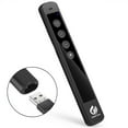 AMERTEER Wireless Presenter, RF 2.4GHz Presentation Remote Rechargeable with Laser Pointer ...