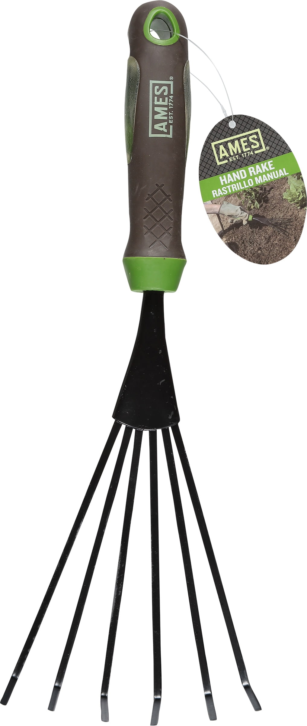 AMES 1985350 Hand Rake with Ergo Gel Grip 11.5 H in. - Walmart.com